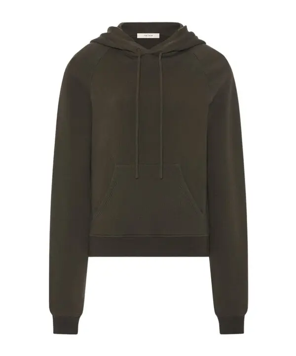 THE ROW Ribbed-trim Hoodie - Warm Tan