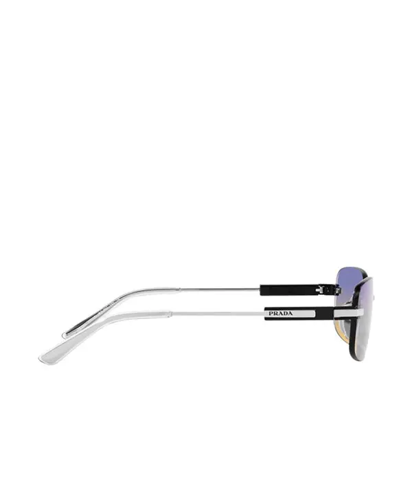Prada Irregular Frame Rimless Sunglasses