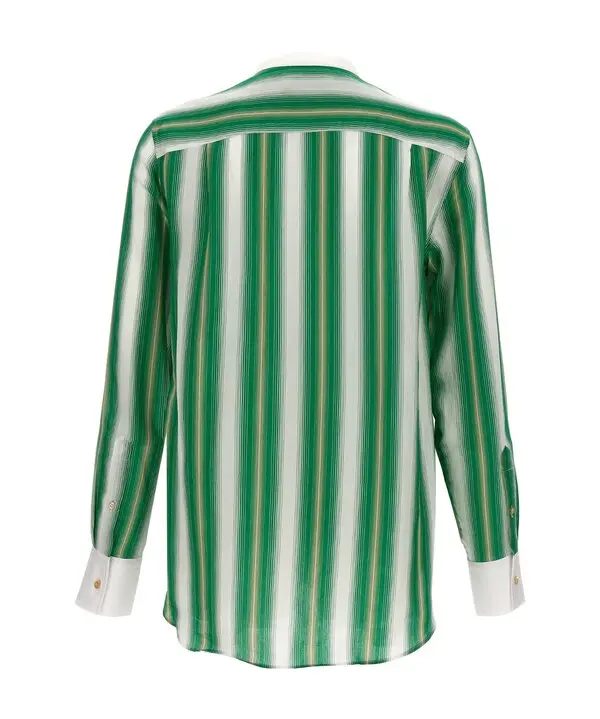 WALES BONNER Cadence Striped Long-sleeved Shirt