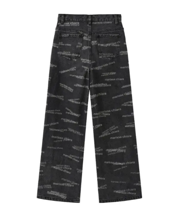 Marissa Chiara Printed Belt Loop Jeans