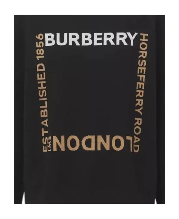 Burberry Intarsia-knit Logo Square Jumper