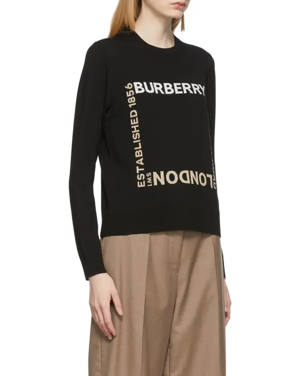 Burberry Intarsia-knit Logo Square Jumper