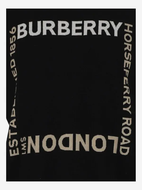 Burberry Intarsia-knit Logo Square Jumper