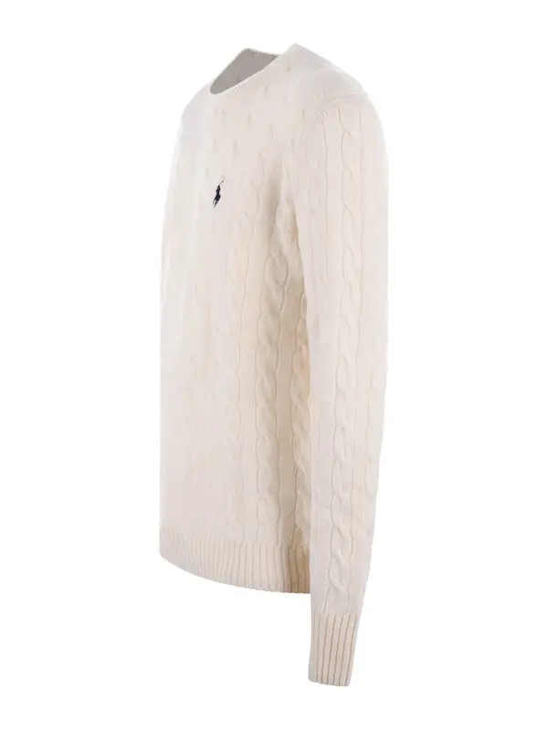 Polo Ralph Lauren Pony Embroidered Cable-knit Jumper - No