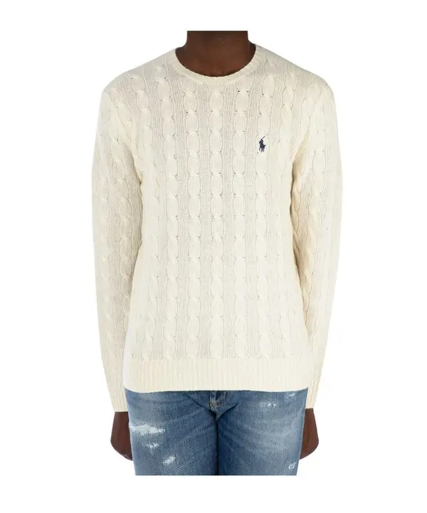 Polo Ralph Lauren Pony Embroidered Cable-knit Jumper - No