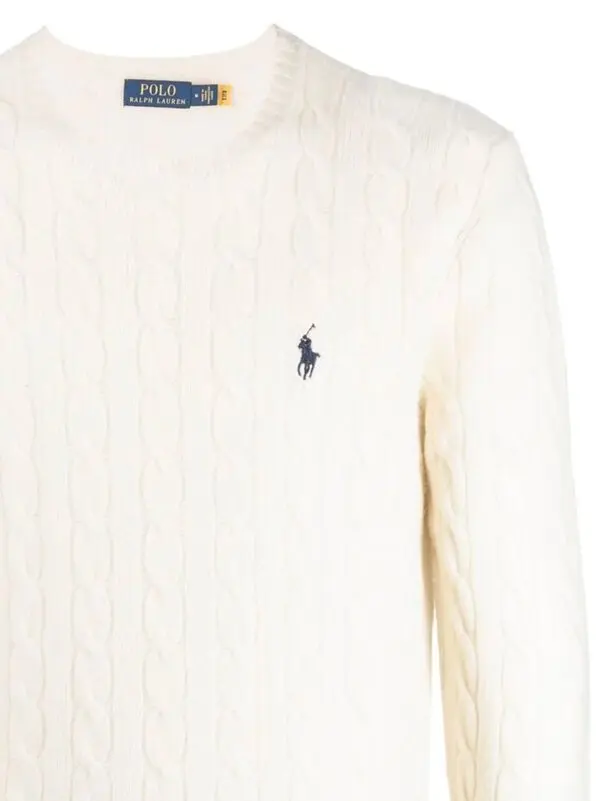 Polo Ralph Lauren Pony Embroidered Cable-knit Jumper - No
