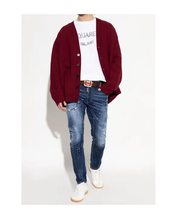 Dsquared2 Distressed Biker Jeans