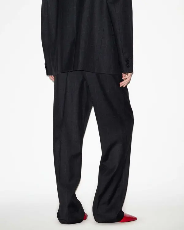Isabel Marant Étoile Liska Pleated Trousers - Anthracite