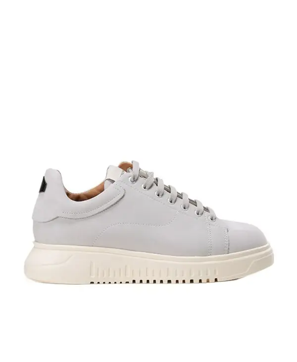 Emporio Armani Leather Sneakers - White