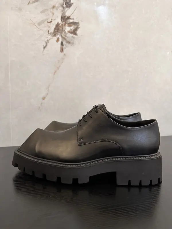 Balenciaga Rhino Derby Shoes In Black - 19% Off | Editorialist