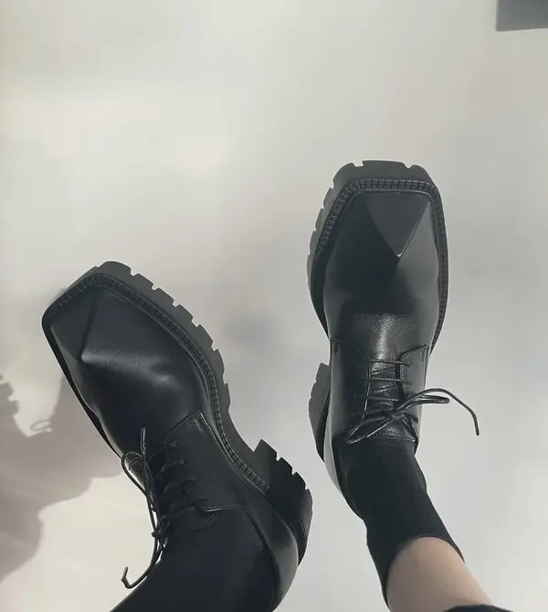 Balenciaga Rhino Derby Shoes In Black - 19% Off | Editorialist