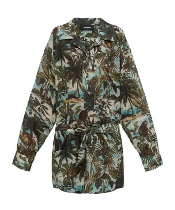 Dsquared2 Monkey Business" Printed Shirt Dress