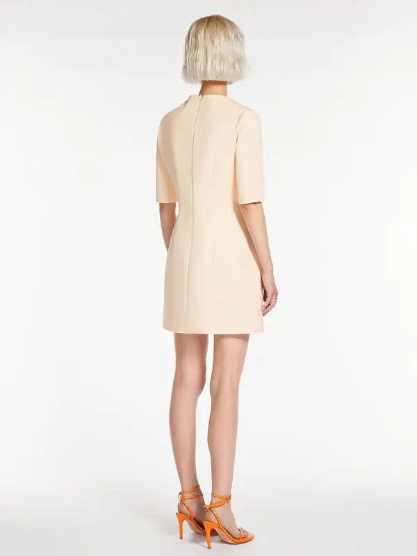 Sportmax Cotton Twill Knitted Crewneck Dress - Nude