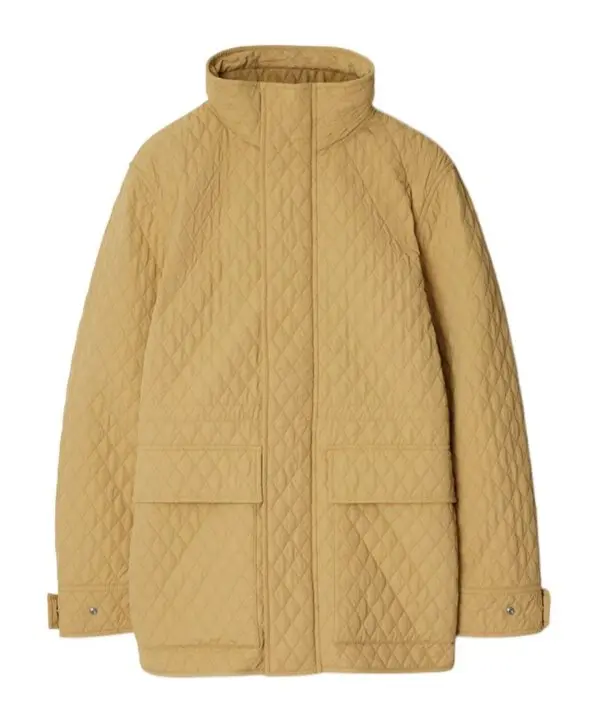 Burberry Quilted Hooded Jacket With Drawstring Waist