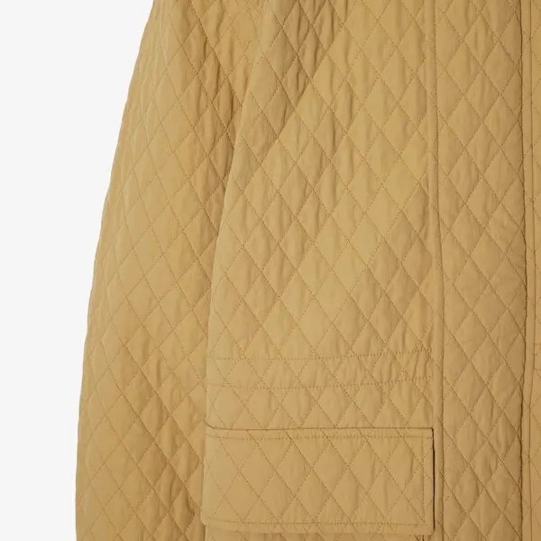 Burberry Quilted Hooded Jacket With Drawstring Waist