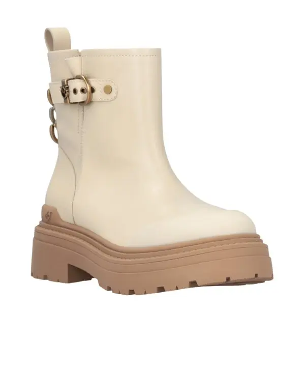 Pinko Buckled Platform Ankle Boots