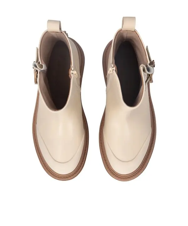 Pinko Buckled Platform Ankle Boots