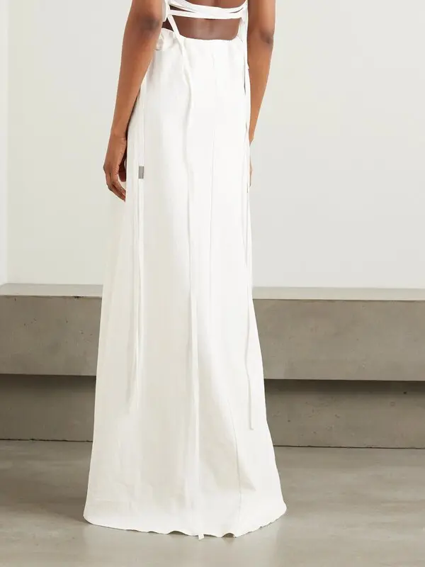 ANN DEMEULEMEESTER Sita Linen Maxi Skirt