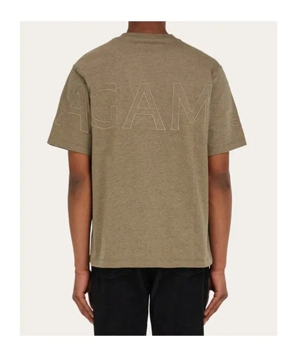 FERRAGAMO Short-sleeved T-shirt - Brown