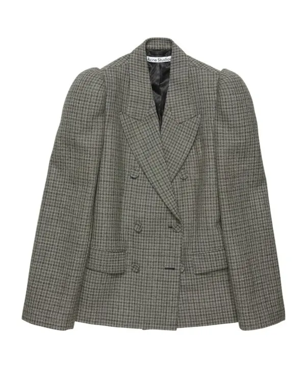 Acne Studios Houndstooth Double-breasted Blazer