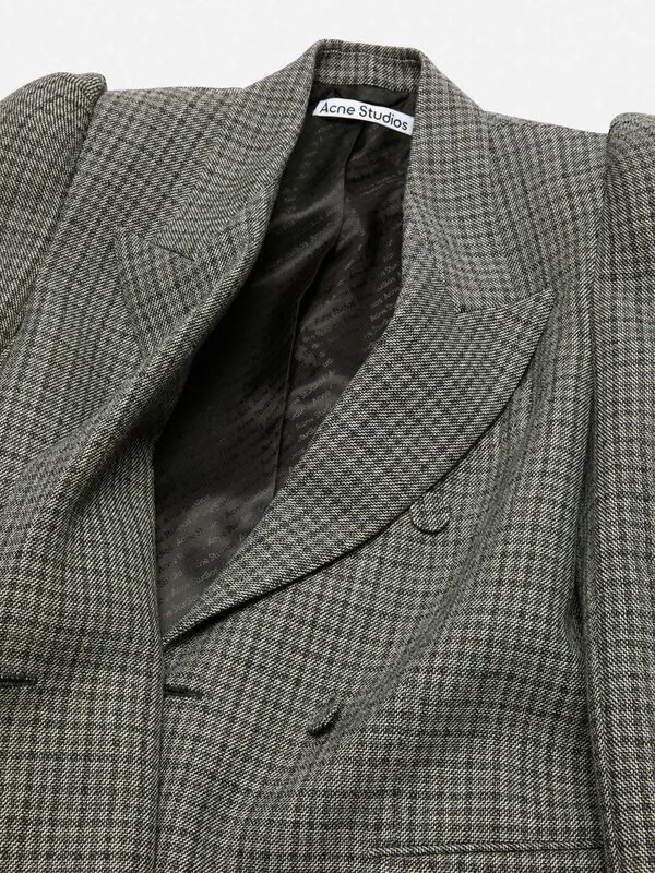 Acne Studios Houndstooth Double-breasted Blazer