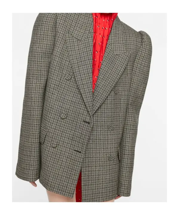 Acne Studios Houndstooth Double-breasted Blazer