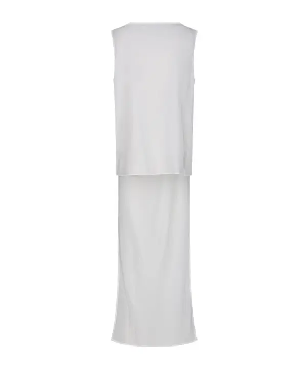 P.a.r.o.s.h Asymmetrical Neck Sleeveless Dress