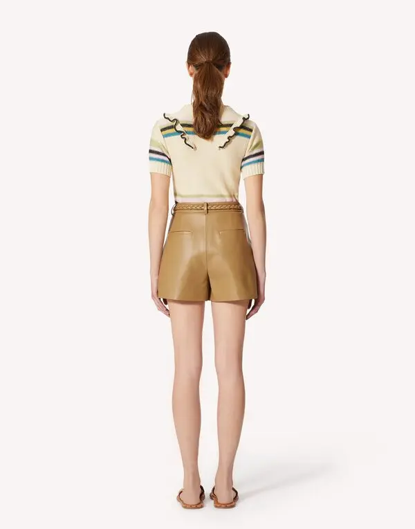 Red Valentino Braided Belt Shorts