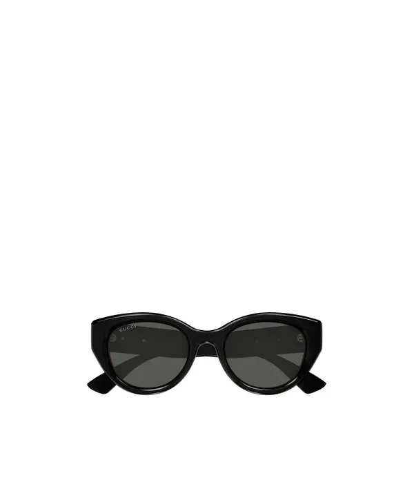 Gucci Geometric Eyewear Low Nose Bridge Fit Sunglasses - Black