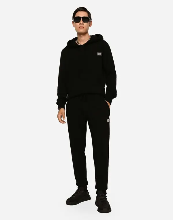 Dolce & Gabbana Dolce Gabbana Knitted Jogging Pants - Black