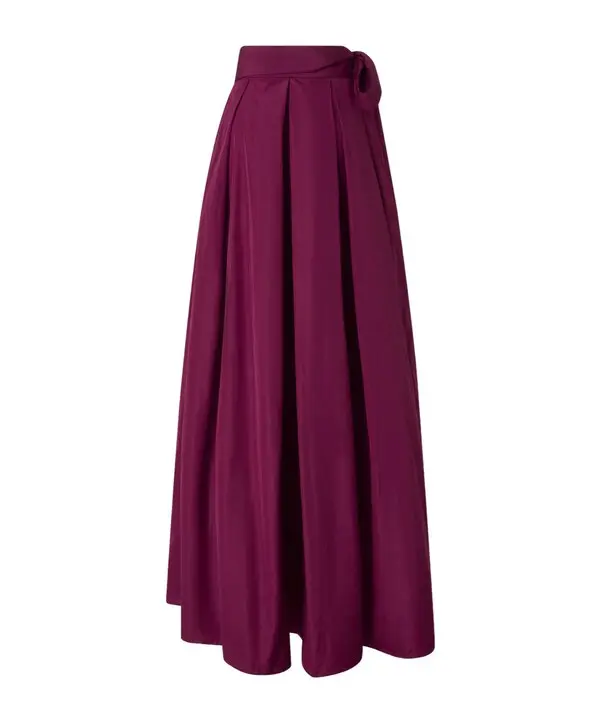 Pinko Cavallina Pleated Maxi Skirt - Red