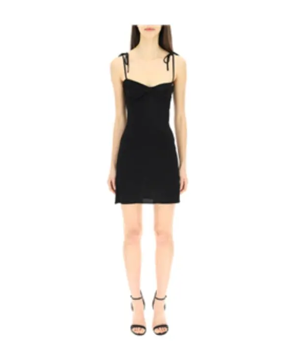 Off-White Spaghetti Strap Mini Dress