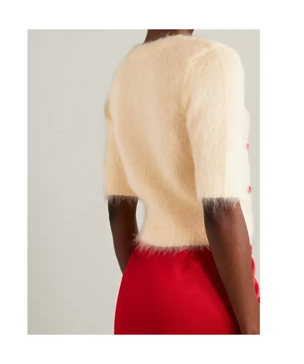 Alessandra Rich Embellished Knitwear - Yellow