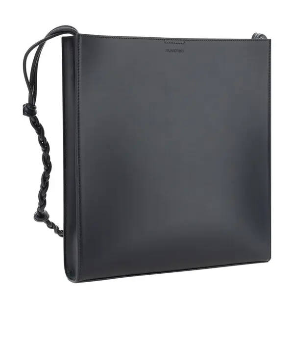 JIL SANDER Tangle Medium Shoulder Bag - Black