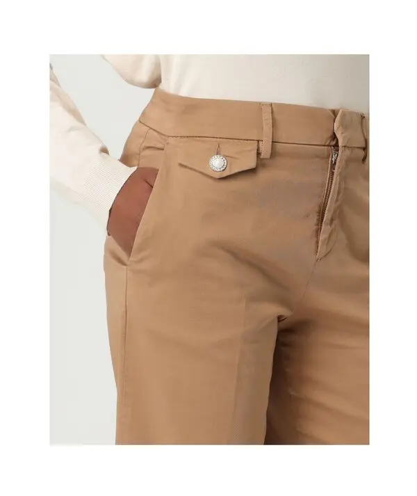 Liu Jo Logo Plaque Cropped Trousers