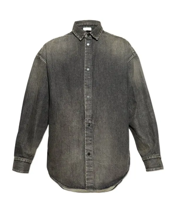 Fear Of God Long Sleeved Denim Overshirt - Black