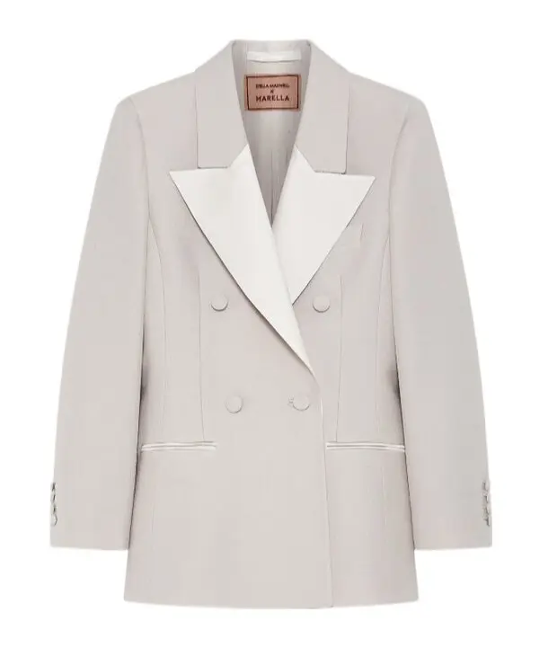Marella Double-breasted Peak Lapel Blazer