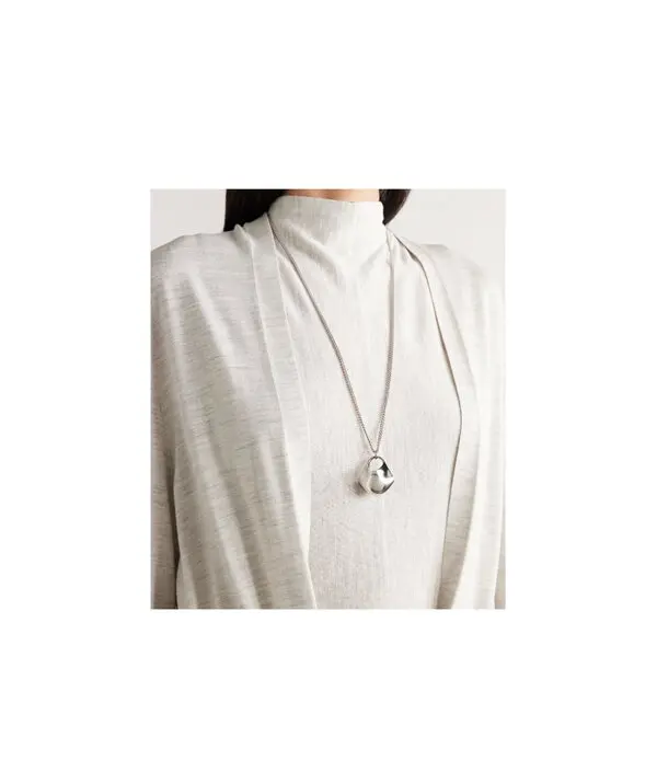 Khaite Lotus Small Necklace - Silver