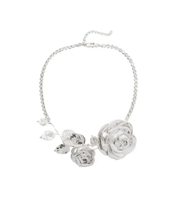 Magda Butrym Rose Necklace - Silver