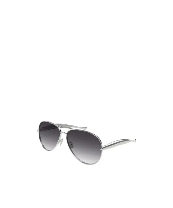 Bottega Veneta Aviator Frame Sunglasses - Gray