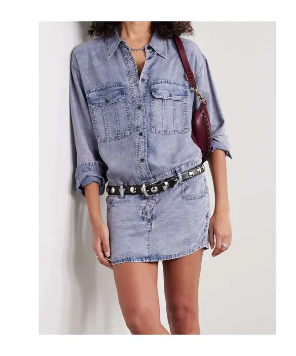 Isabel Marant Étoile Long-sleeved Denim Shirt Dress