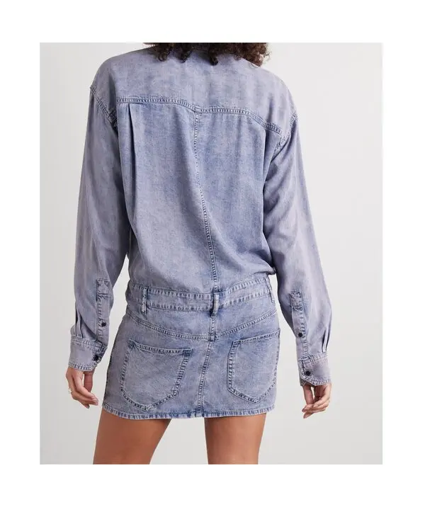 Isabel Marant Étoile Long-sleeved Denim Shirt Dress
