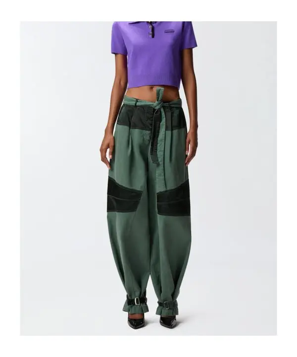 Pinko Panelled Belted Trousers