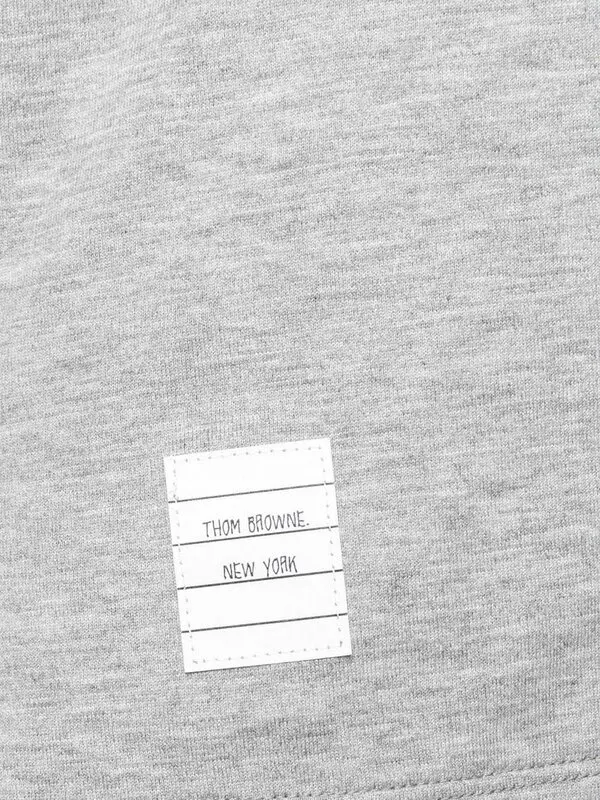 Thom Browne Logo Patch Crewneck T-shirt