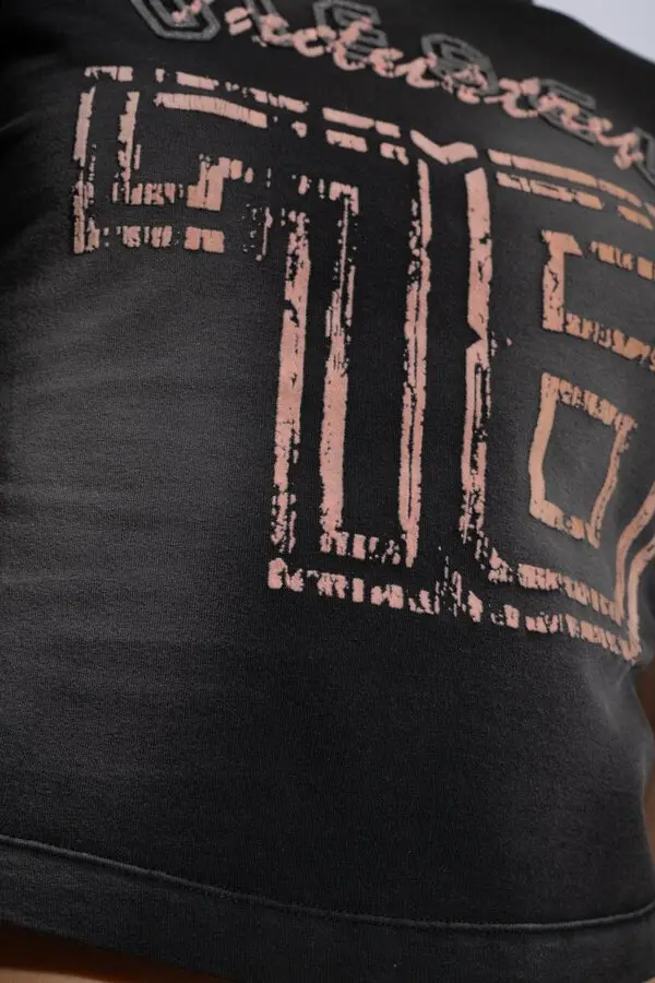 DIESEL® Industry 78' Flocked Logo T-shirt - Black