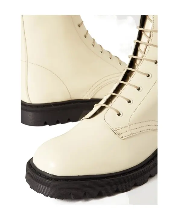 THE ROW Ranger Lace-up Leather Ankle Boots