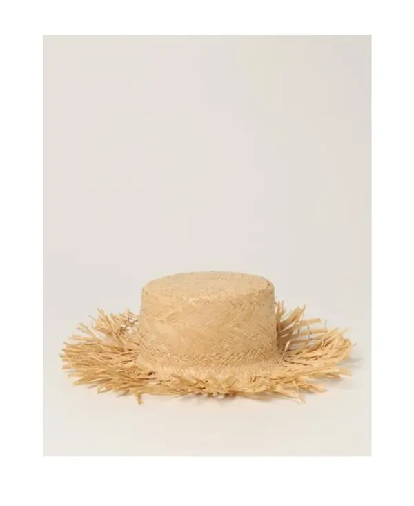 Red Valentino Straw Wide Brim Hat