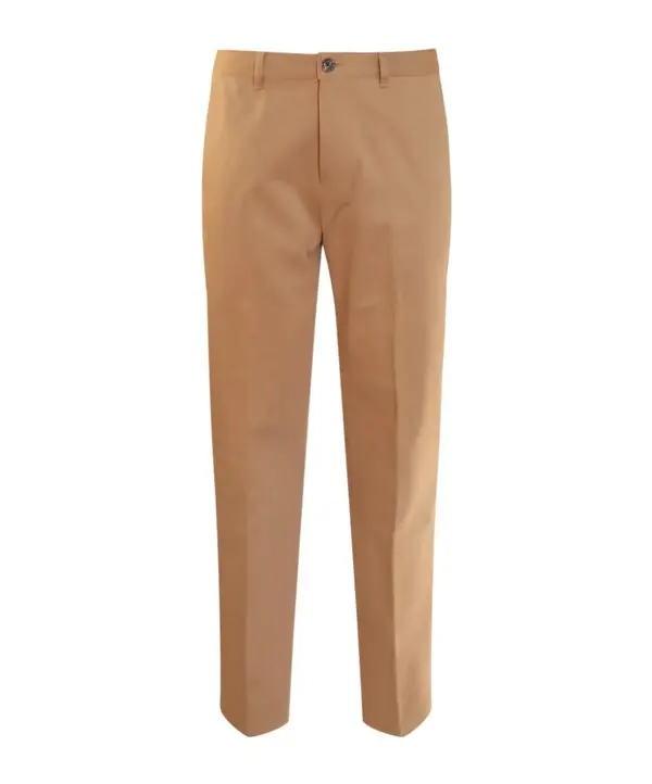 AMI Paris Straight Leg Casual Pants - Beige