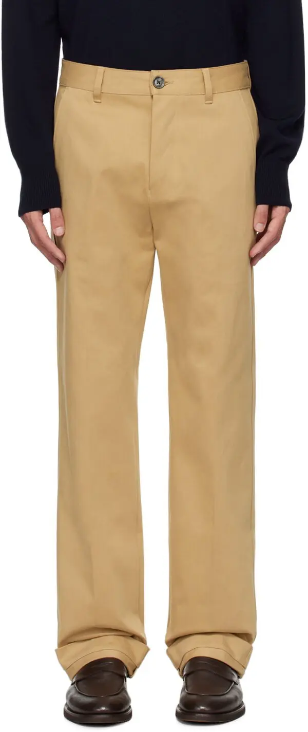 AMI Paris Straight Leg Casual Pants