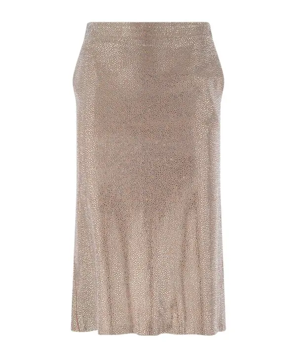 Giuseppe Di Morabito Embellished Midi Skirt - Nude
